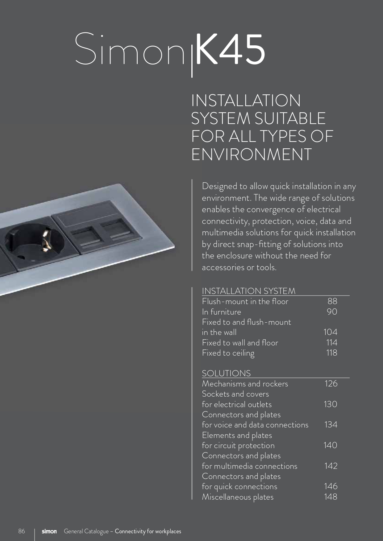 Catalogue: Connectivity for workplaces